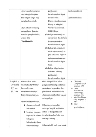 5.1.3 pendekatan bahasa pengaturcaraan | DOC