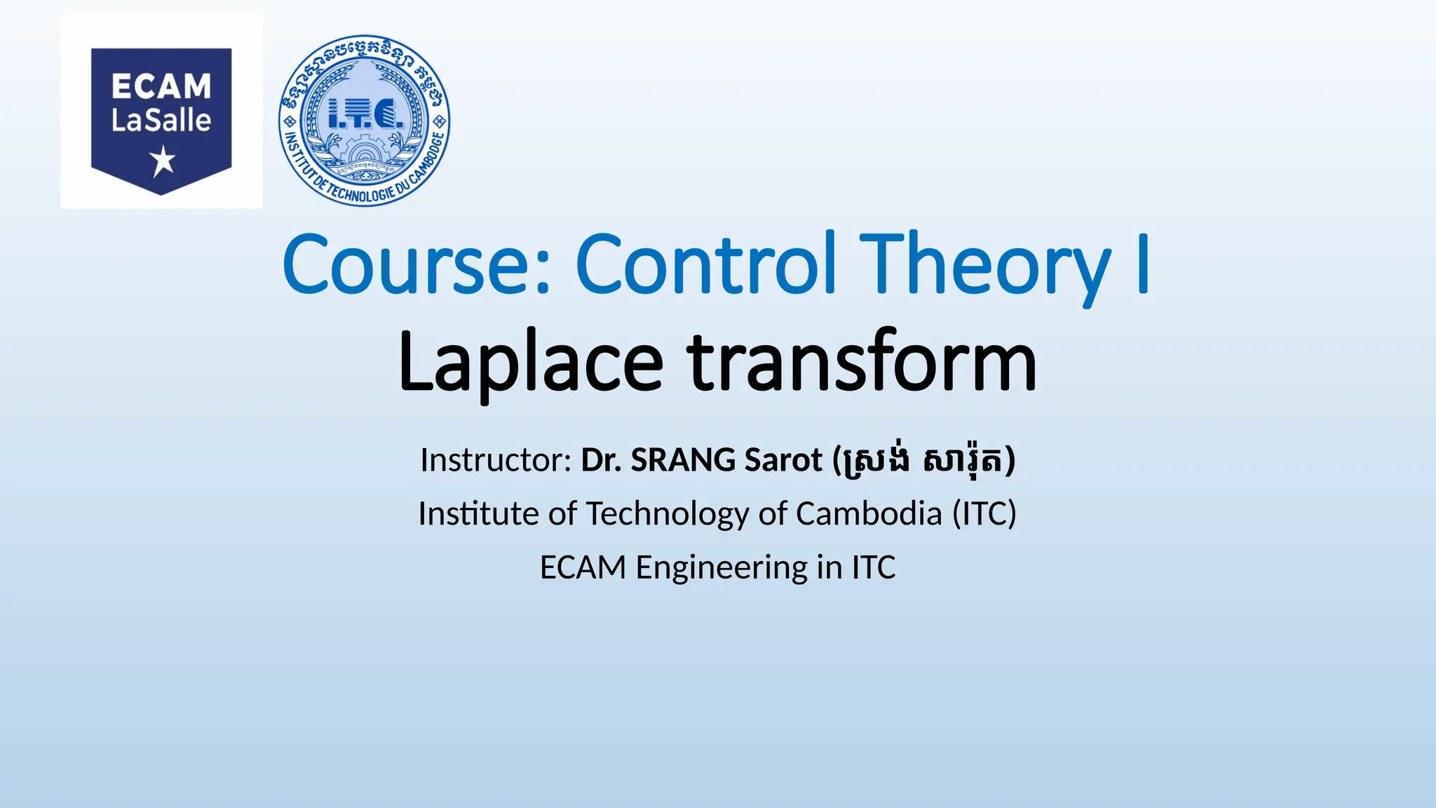 5-1-Laplace transform in Introduction to AI.pptx