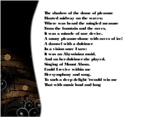 5.1. Romanticism + Kubla Khan | PPT