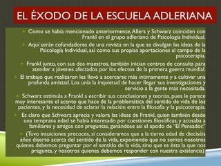 Allers, Schwarz y Frankl: Inicios de la logoterapia | PPTX