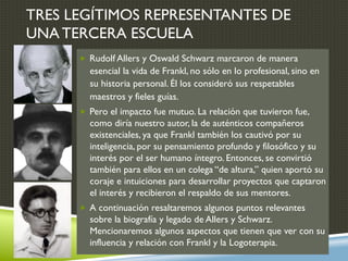 Allers, Schwarz y Frankl: Inicios de la logoterapia | PPTX