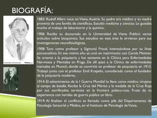 Allers, Schwarz y Frankl: Inicios de la logoterapia | PPTX