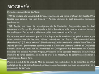 Allers, Schwarz y Frankl: Inicios de la logoterapia | PPTX