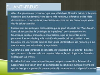 Allers, Schwarz y Frankl: Inicios de la logoterapia | PPTX
