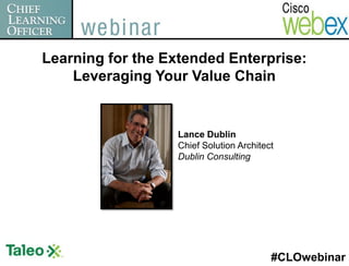 Learning for the Extended Enterprise: Leveraging Your Value Chain | PPT