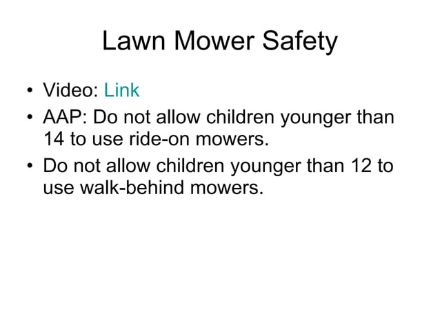 5 10 mowing lawns & safety | PPT