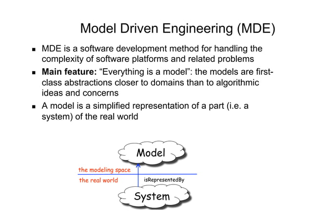5 - Architetture Software - Metamodelling and the Model Driven Architecture | PDF