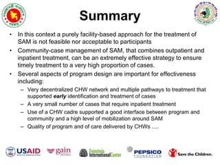 Lessons in the Integration of CMAM & IMCI Activities_Swedberg_5.12.11