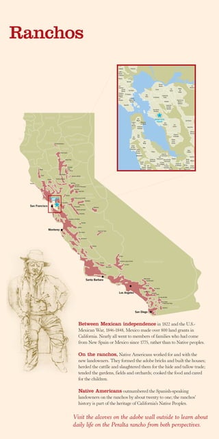Maps: Native American Lands; Missions, Presidios & Pueblos; Ranchos | PDF