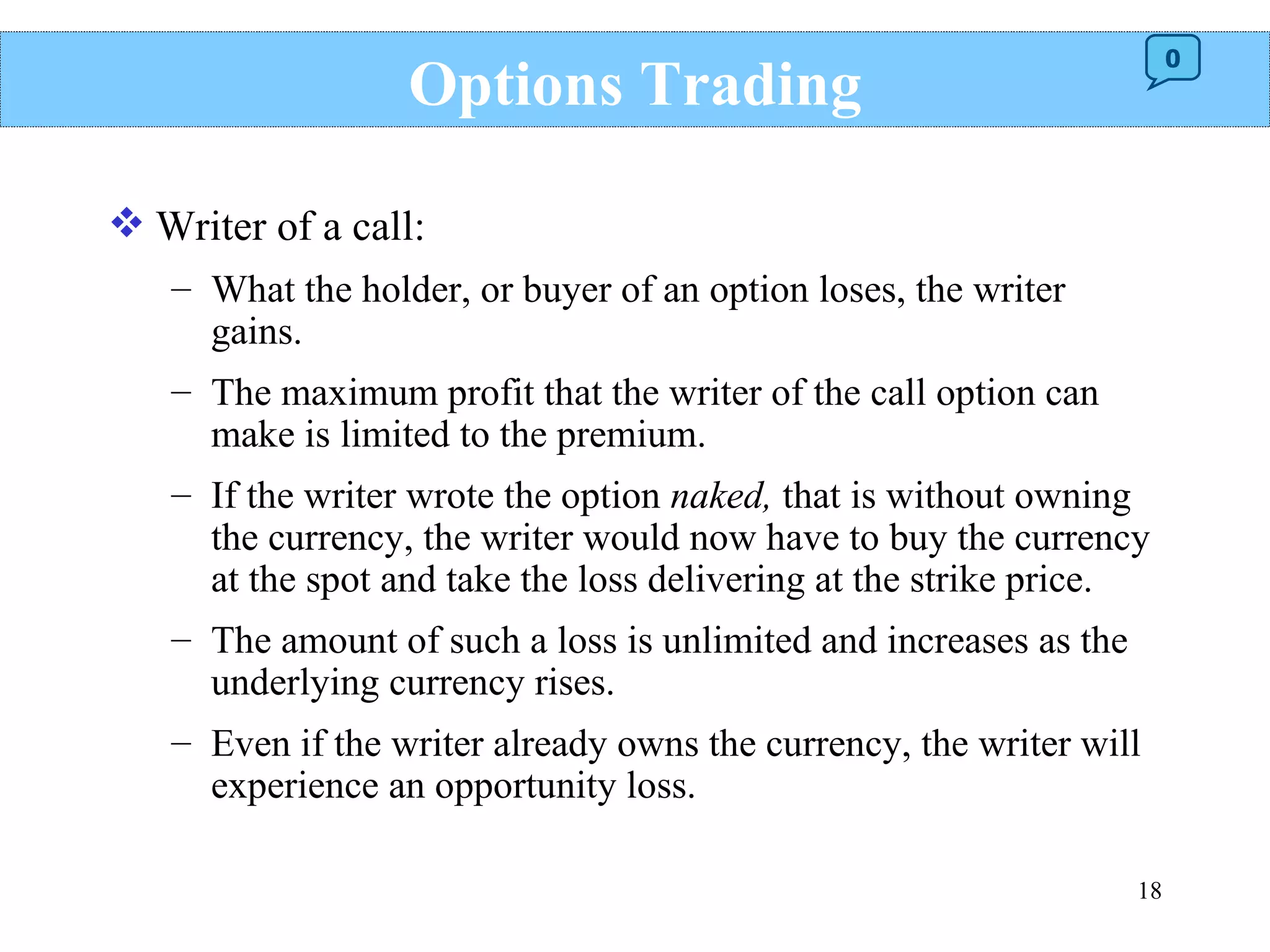 Currency Futures, Options & Swaps | PPT | Stocks and Bonds | Personal ...