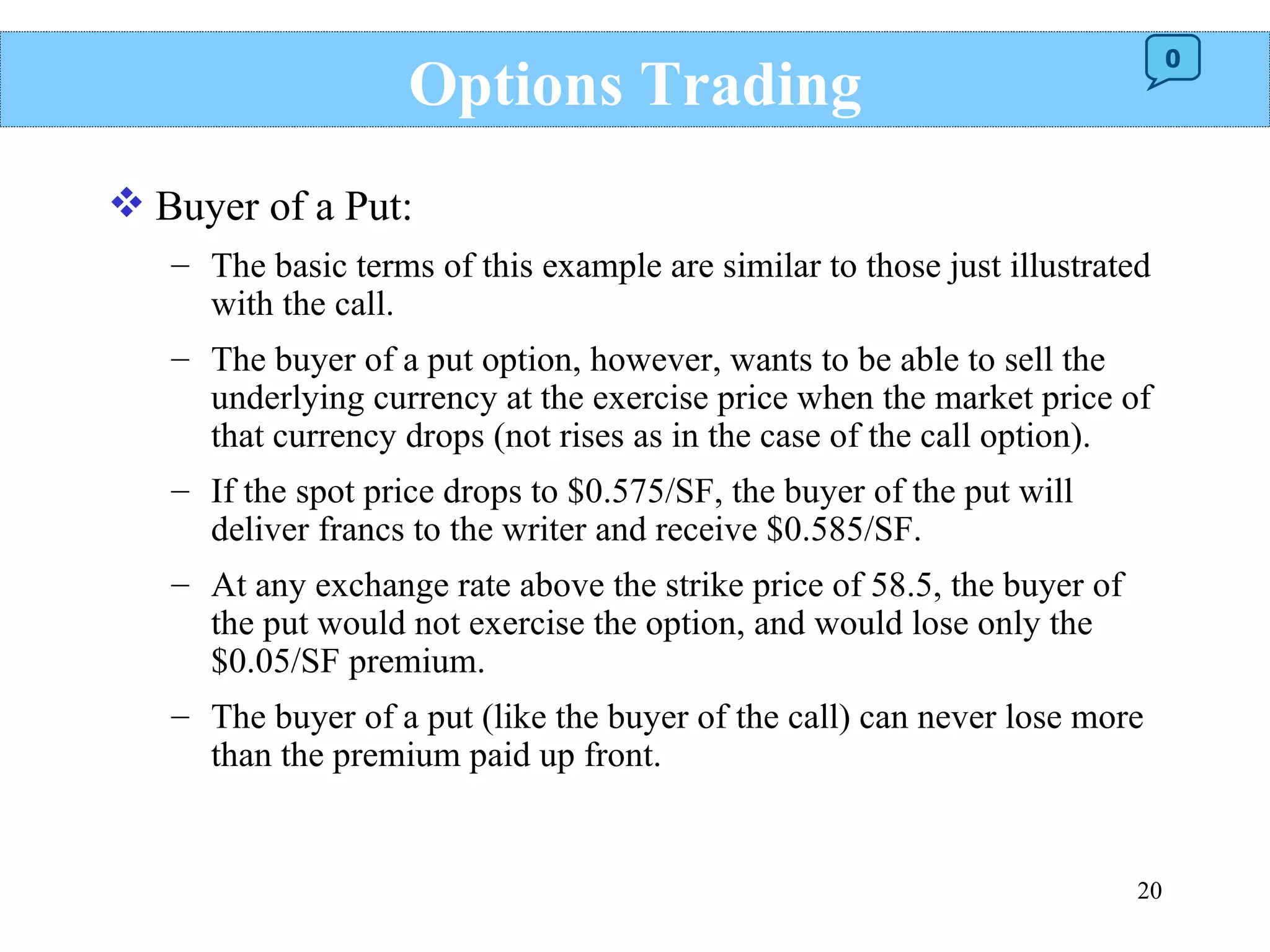 Currency Futures, Options & Swaps | PPT | Stocks and Bonds | Personal ...