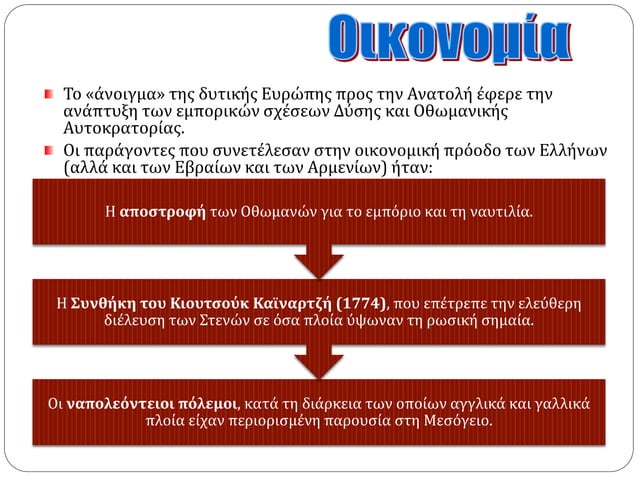 ε ν ο τ η τ α 5: Ο ελληνισμός από τα μέσα του 18ου αι. έως τις αρχές ...