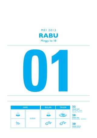 Calendar sobek mei 2013 | PDF