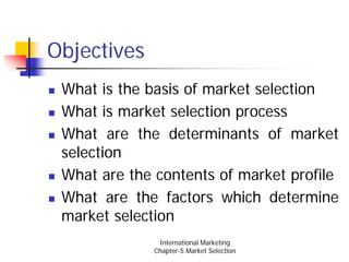 Market Selection | PDF