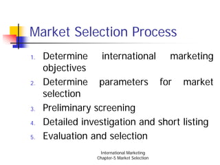 Market Selection | PDF