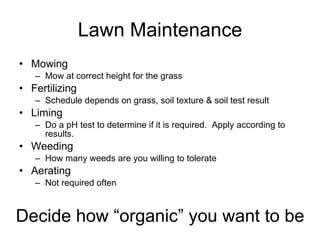 5 12 lawn maintenance | PPT