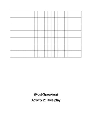 speaking skill lesson plan | DOCX
