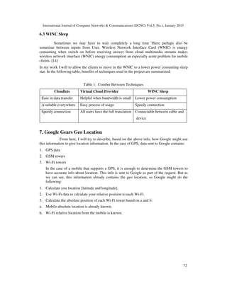 A New Improved Storage Model of Wireless Devices using the Cloud | PDF
