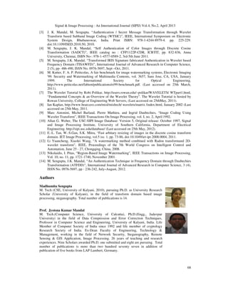 WAVELET BASED AUTHENTICATION/SECRET TRANSMISSION THROUGH IMAGE RESIZING (WASTIR) | PDF