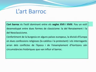 5. barroc característiques | PPTX