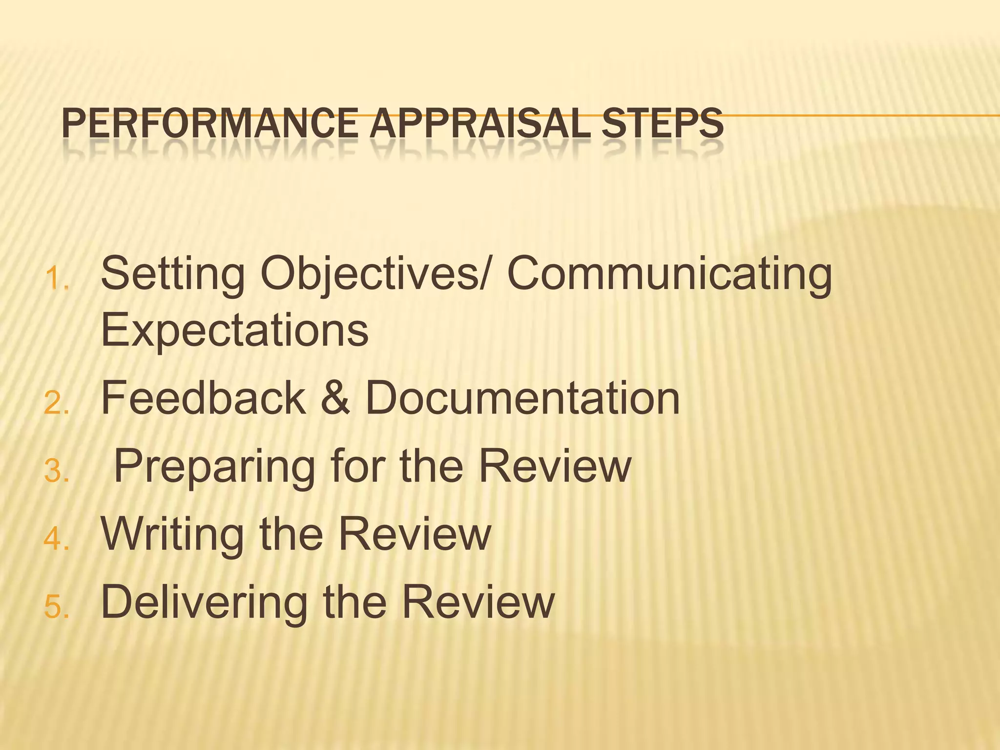performance appraisal system (MNG 106) | PPTX