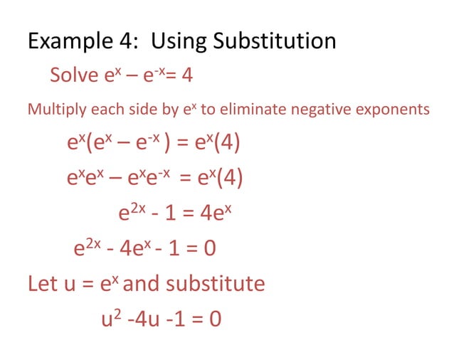 5.6 solving exponential and logarithmic equations | PPT
