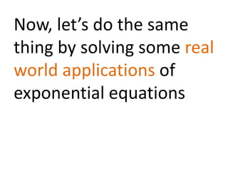 5.6 solving exponential and logarithmic equations | PPTX