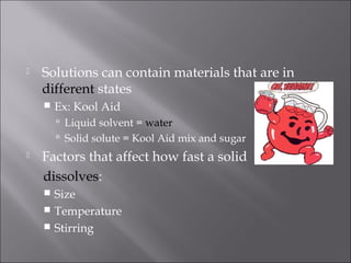 5.5 Solutions | PPT | Chemistry | Science