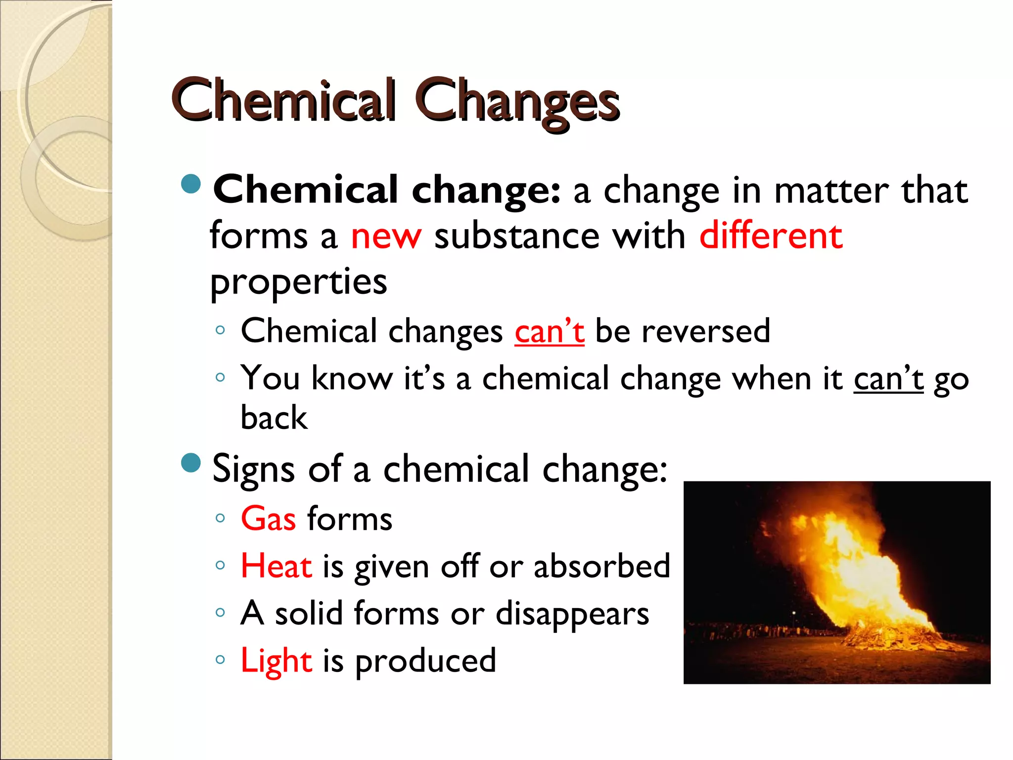 5.6 Physical & Chemical Changes | PPT