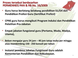 Jabatan Fungsional guru dan angka kreditnya | PPT