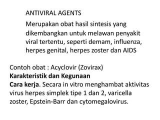 5. antifungal, antiviral dan obat imunisasi | PPTX