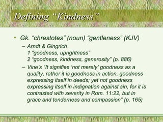 5. Fruit of the Spirit - Kindness | PPT