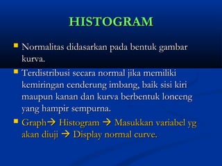 5. uji normalitas | PPT