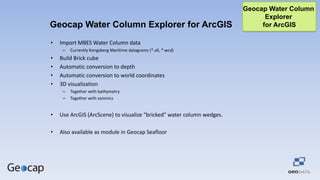Geocap Water Column and Seafloor for ArcGIS - Oil and Gas seminar ...