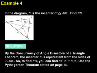 5.3 use angle bisectors of triangles | PPTX