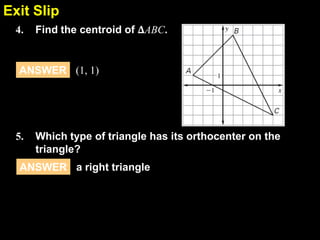 5.4 use medians and altitudes | PPTX