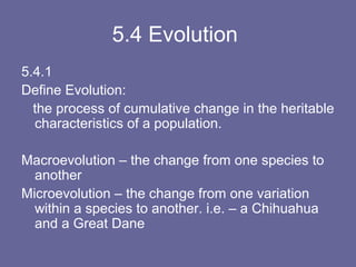 5.4 evolution | PPT