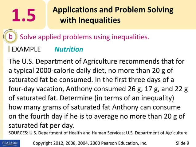 5 Applications And Problem Solving With Inequalities Ppt