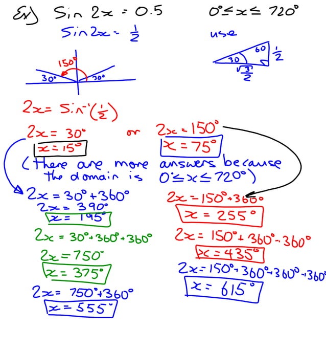 5.4 solving trig equations | PPTX | Physics | Science