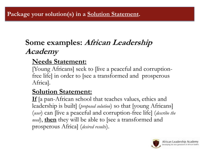 5. solution statements | PPT