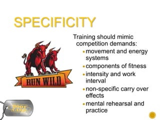 5. principles of training | PPTX