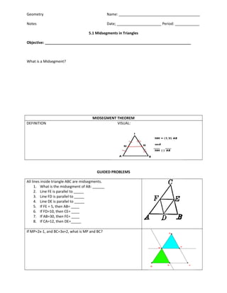 5.1 midsegments in trignales | PDF