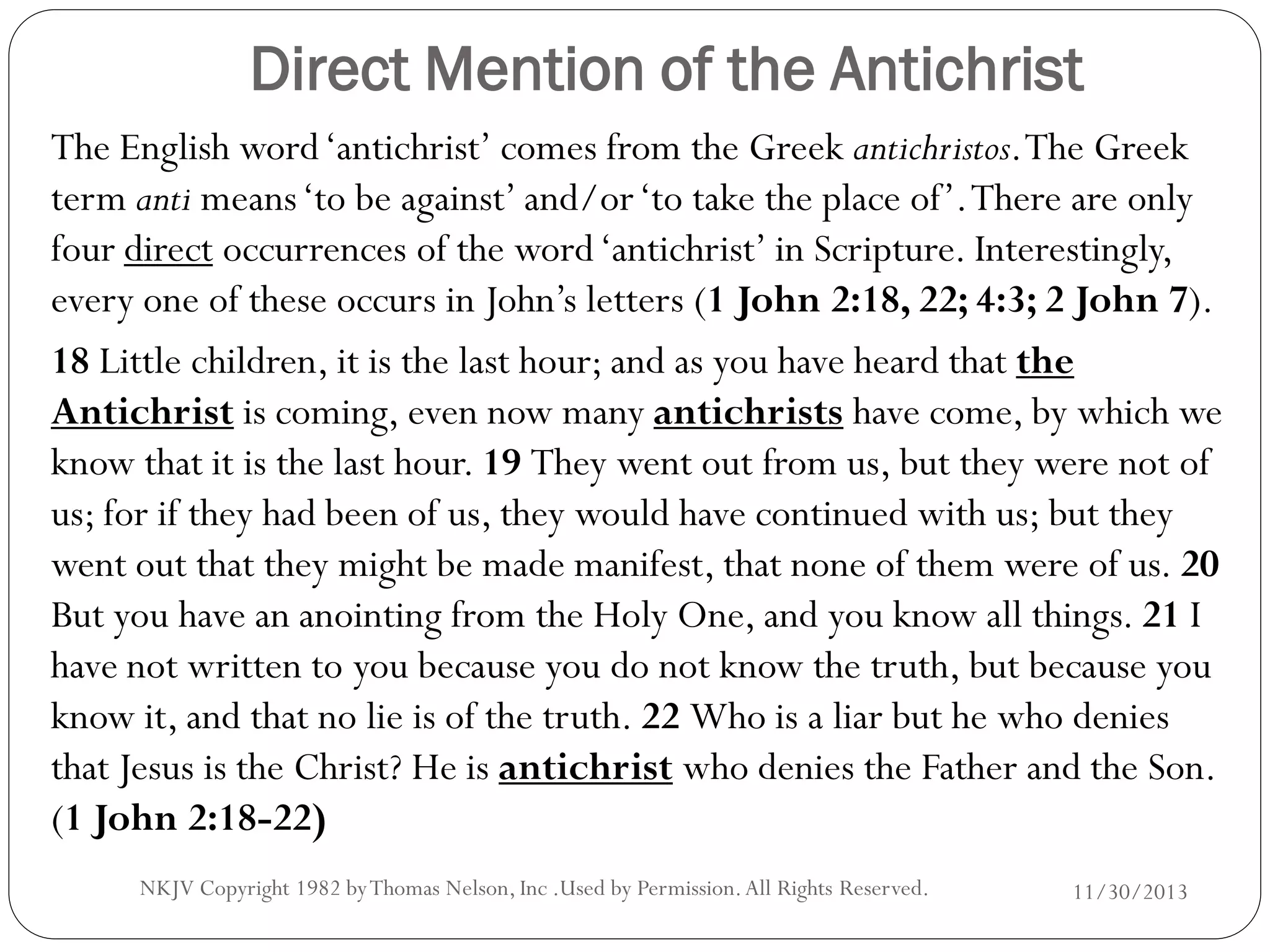 5. The Antichrist | PDF