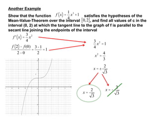 5.7 rolle's thrm & mv theorem | PPT