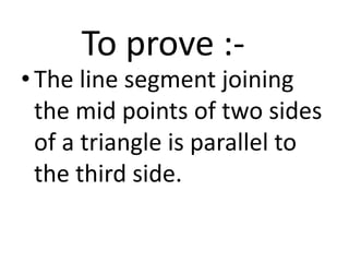 MID POINT THEOREM | PPTX