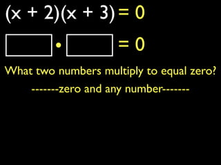 Solving Trinomial Equations | PPT