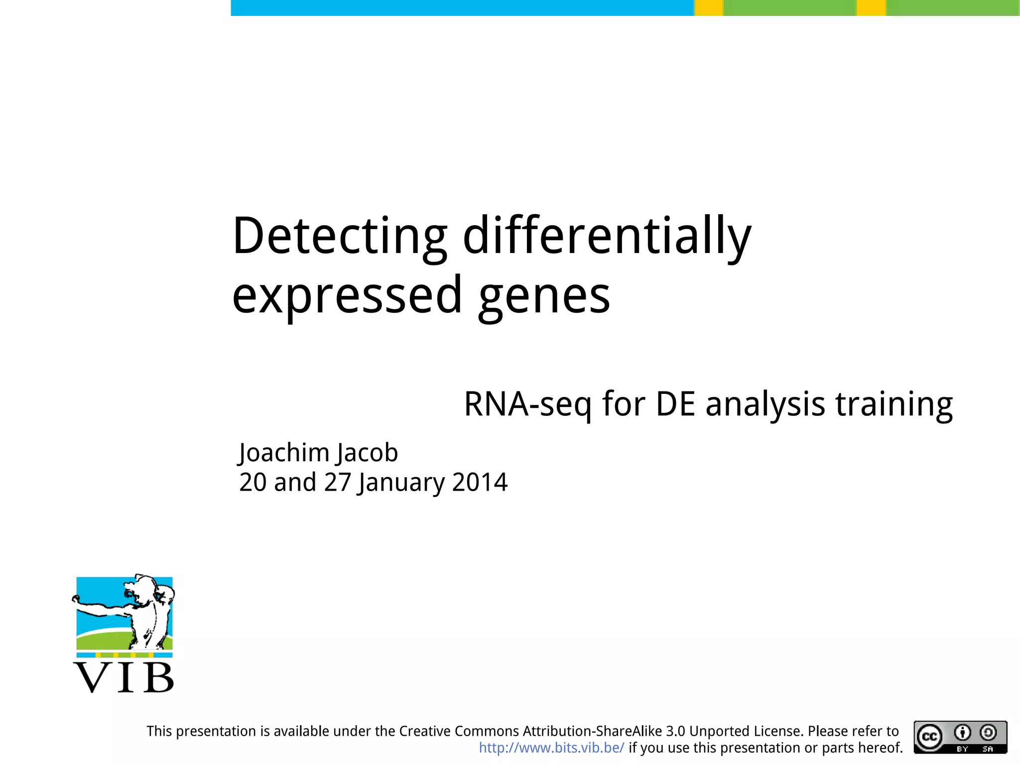 Rna Seq For De Analysis Detecting Differential Expression Part 5 Pdf