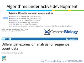 RNA-seq for DE analysis: detecting differential expression - part 5 | PDF