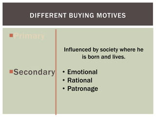 Consumer Buying Motives | PPTX