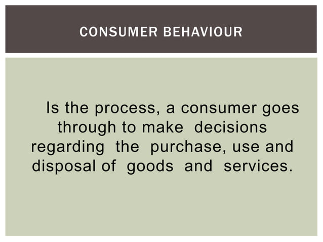 Consumer Buying Motives | PPTX | Business | Business and Finance